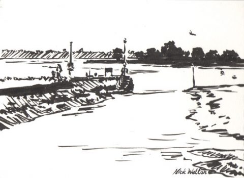 Sketching along the Exeter Ship Canal - Nick Watton ~ artist and ...